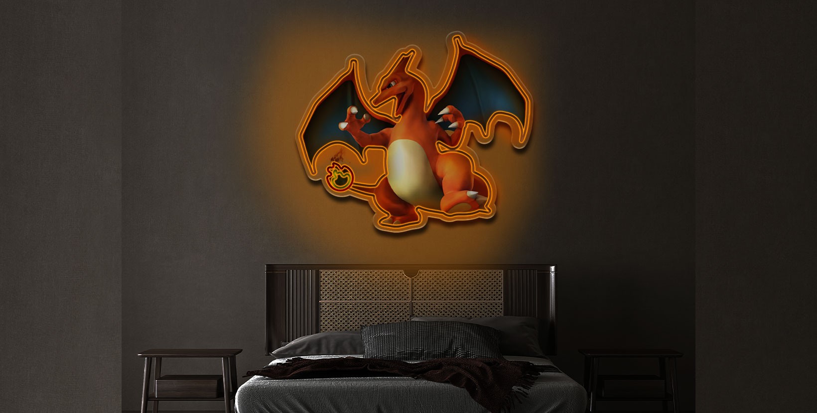 Neón Charizard - Rotula Tu mismo