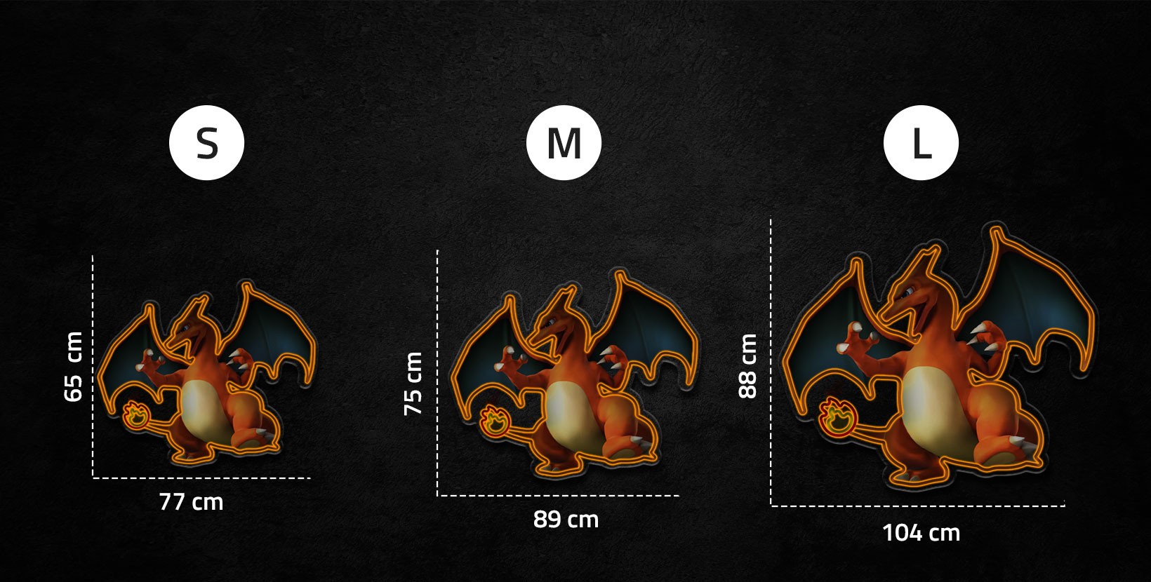 Neón Charizard - Rotula Tu mismo