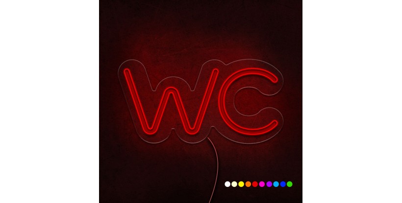 Neón WC - Rotula Tu mismo