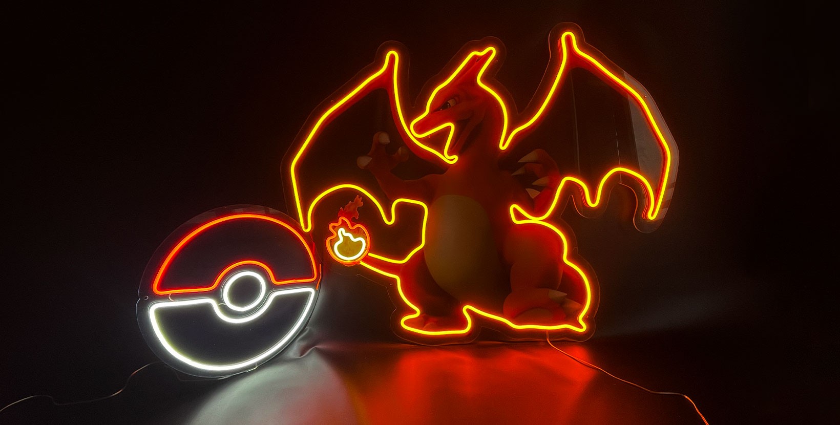 Neón Charizard - Rotula Tu mismo