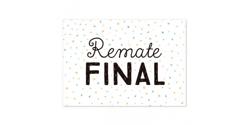 Cartel Remate Final Confetti