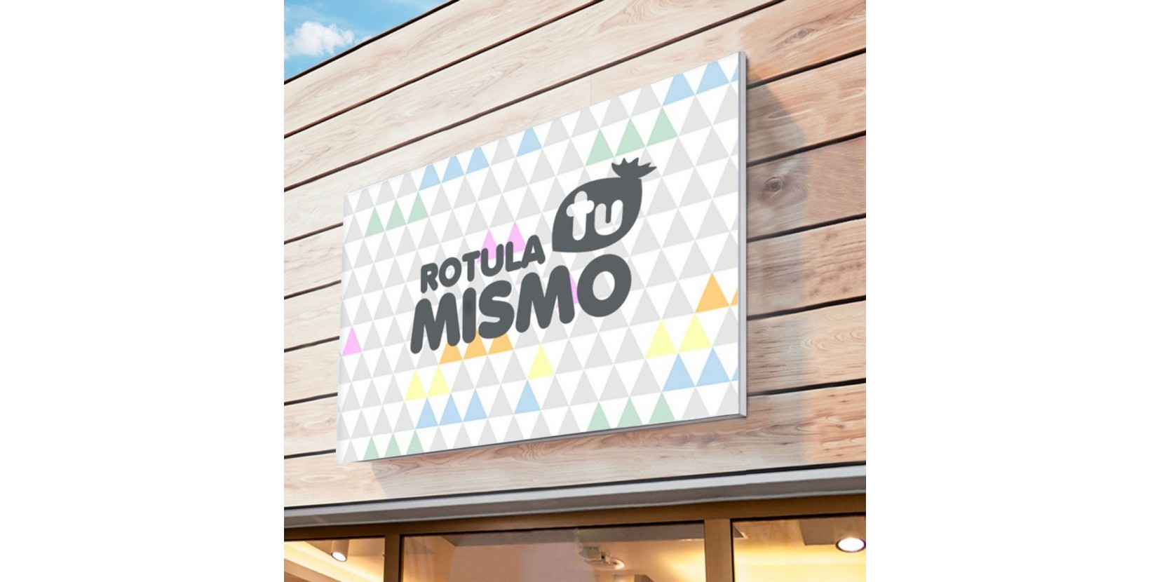 Rótulo con frontal de lona sin luz | Cartel lona tensada