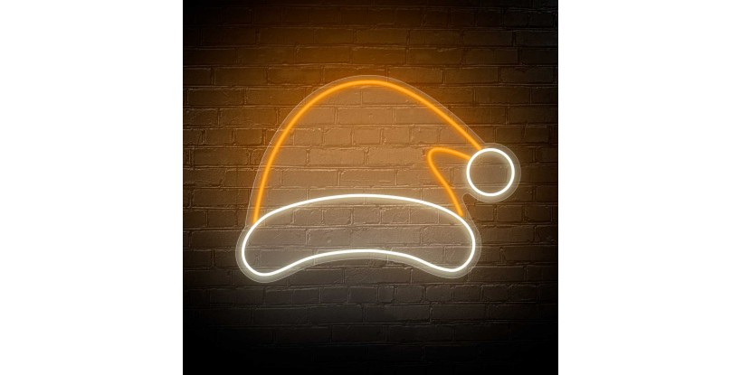 Neón Gorro Papá Noel | Envío gratuito