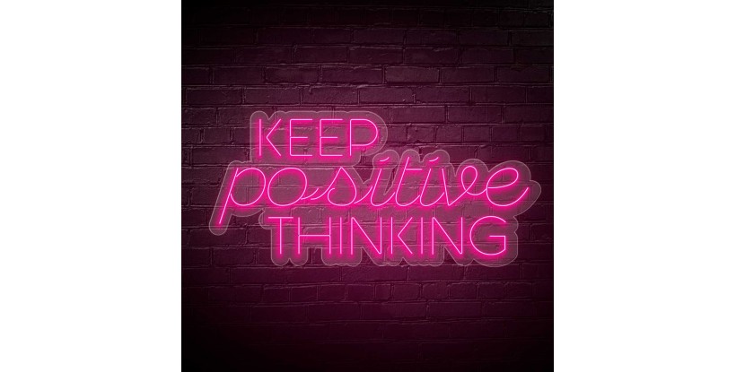 Neón 'Keep positive thinking' | Envío gratuito