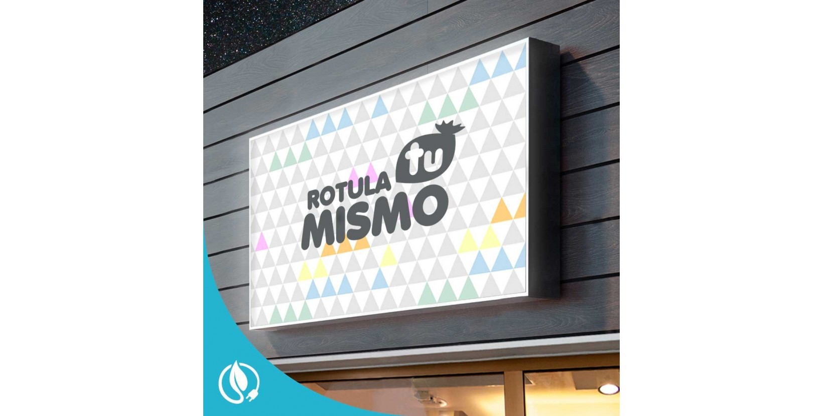 Rótulo con luz LED