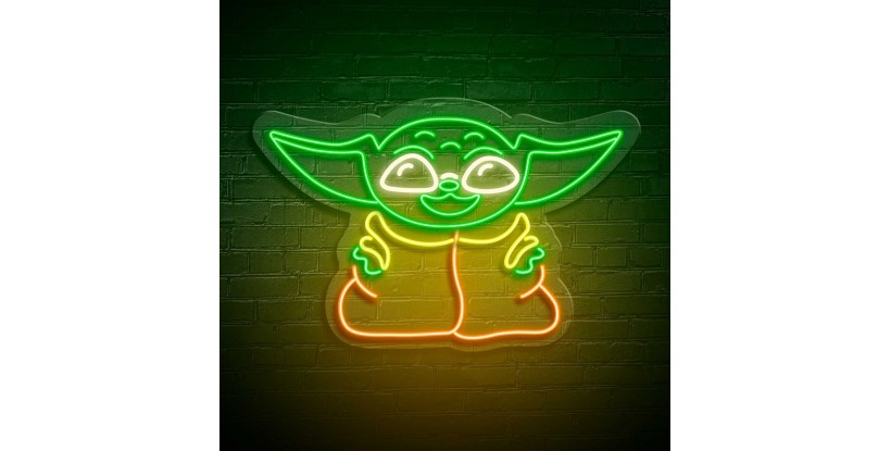 Neón Baby Yoda | Envío Gratuito
